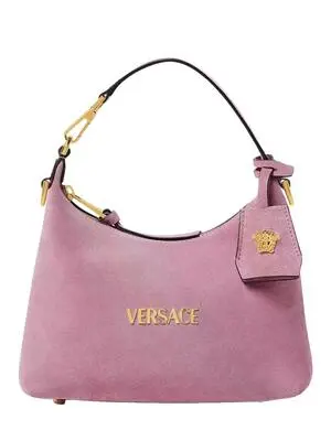 Versace Tag Logo Shoulder Bag - Pink