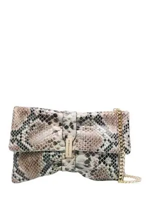 MARC ELLIS Bryony Snakeskin Shoulder Bag - Neutrals