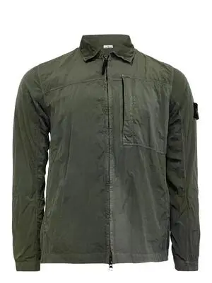 Stone Island Zipped Shirt Jacket - Green
