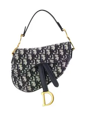 Dior Saddle Handbag Oblique Canvas Mini Shoulder Bag - Blue