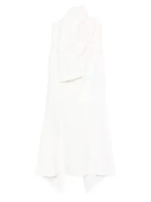Khaite Loell Midi Dress - White