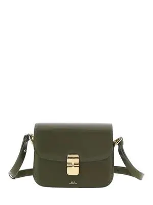 A.p.c. Small Grace Clasp Shoulder Bag - Green