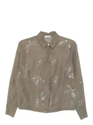 PANICALE Sequin-detail Blouse - Neutrals