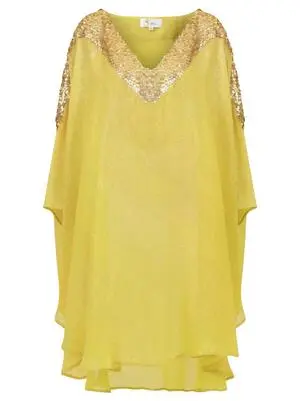 SANA OSMANI Chloris Hooded Mini Dress - Yellow