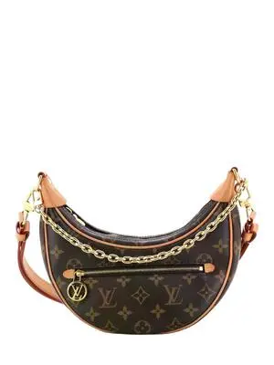 LOUIS VUITTON Loop Monogram Canvas Hobo Bag - Brown