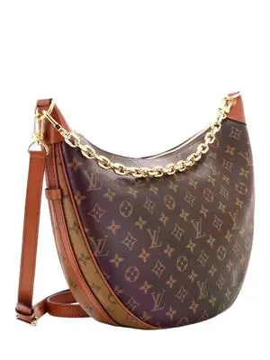 LOUIS VUITTON Loop Reverse Monogram Canvas Hobo Bag - Brown