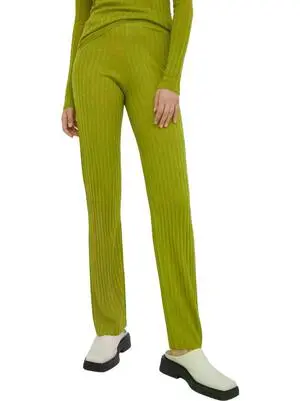 RÉSUMÉ Ribbed Trousers - Green
