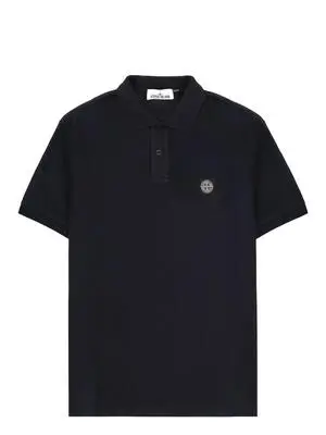 Stone Island Polo With Logo - Blue