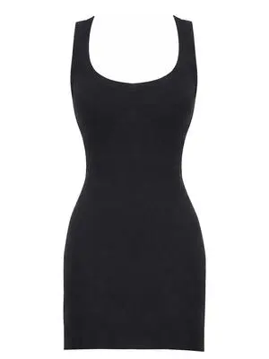 Attico Viscose Blend Mini Dress - Black
