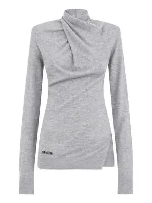Attico Wool Jersey Top - Grey