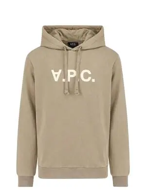 A.p.c. Logo Hoodie - Green