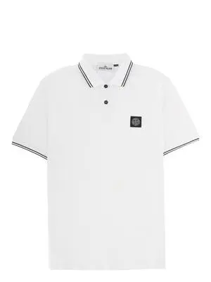 Stone Island Polo With Logo - White
