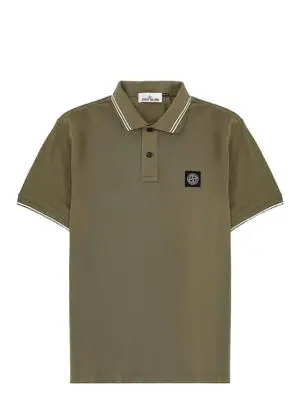 Stone Island Polo With Logo - Military Green