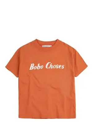BOBO CHOSES Logo T-shirt - Orange