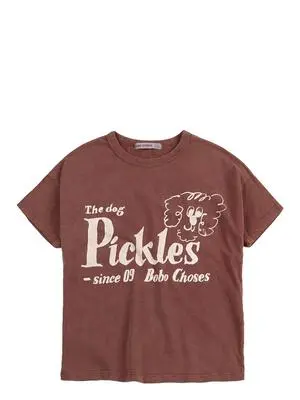BOBO CHOSES Pickles The Dog T-shirt - Brown