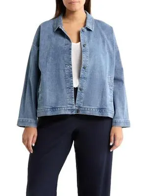 Eileen Fisher Denim Boxy Jacket - Classic Indigo