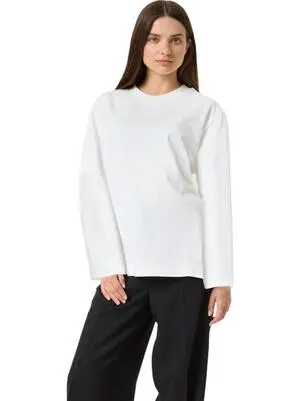 SOAKED IN LUXURY Coreen Long Sleeve A-Line Fit T-Shirt