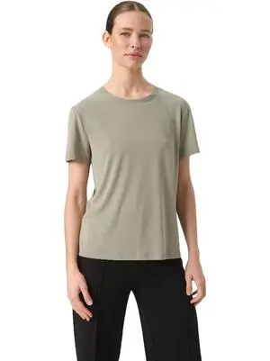 SOAKED IN LUXURY Columbine Short Sleeve T-shirt - Shadow