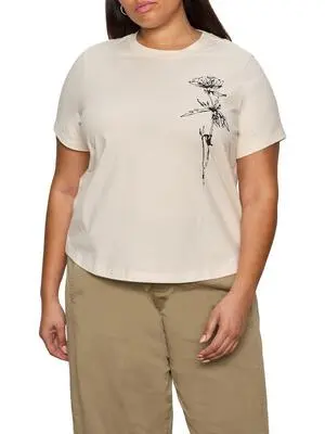 Sanctuary Organic Cotton Graphic T-shirt - Collagen White/dandelion