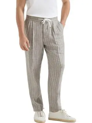 Brunello Cucinelli Twill Trousers - Brown