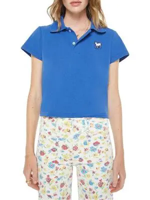 MOTHER The Lil Match Polo - French Blue