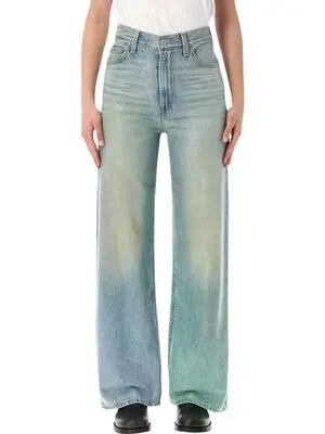 LEVI'S Ribcage Wide-leg Jeans - Blue
