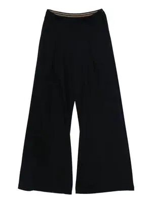 Max Mara Elastic-waistband Flowing Trousers - Blue