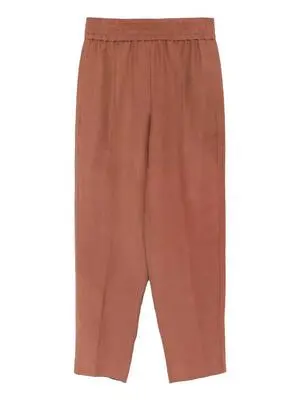 Brunello Cucinelli Elasticated-waistband Trousers - Red