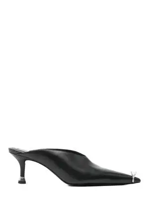 Alexander Wang Akilita Pointed-toe Heeled Mules - Black