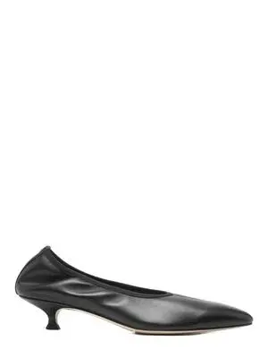 AeydĒ Pointed-tip Kitten Heel Pumps - Black