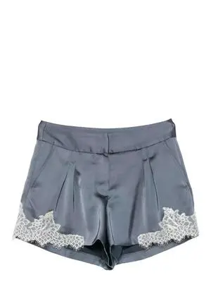 IRO PARIS Lace-trimmed Shorts - Blue