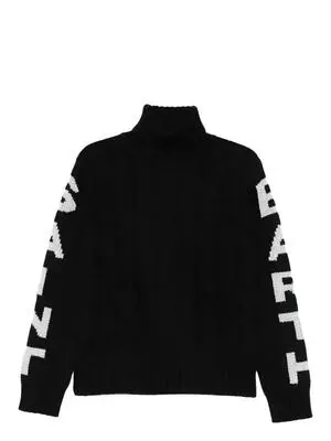 MC2 SAINT BARTH Cable-knit Sweater - Black