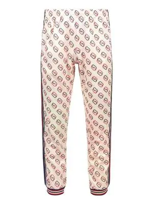 Gucci Interlocking-gg Drawstring Trousers - Neutrals