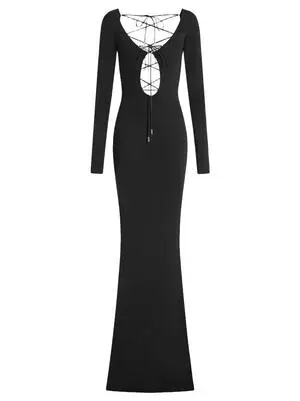 16Arlington Solaris Tie Maxi Dress - Black
