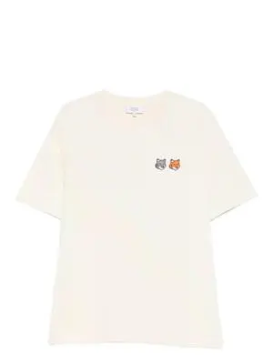 Maison Kitsuné Double Fox Head T-shirt - Neutrals