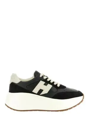Hogan H696 Chunky Runner Sneakers - Black
