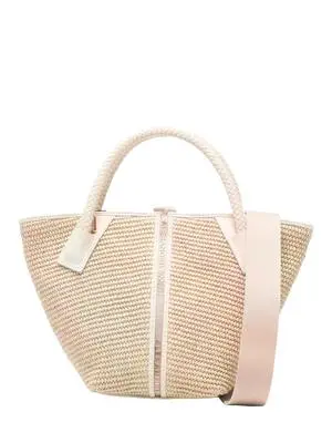 ALEXANDER SMITH Small Lauren Woven Tote Bag - Neutrals