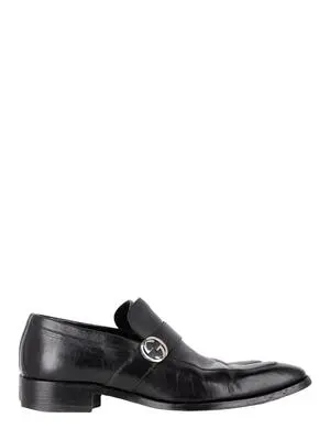 Gucci Interlocking G Slip-on Loafers - Black