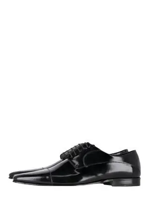 Dolce & Gabbana Lace-up Cap-toe Derby Shoes - Black