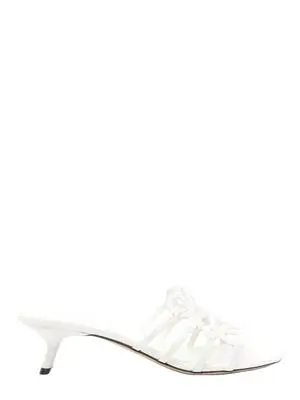 Loewe 50mm Petal Anagram Mules - White