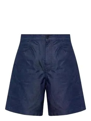Givenchy Cotton Logo Shorts - Blue
