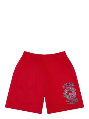 DENIM TEARS Logo-detail Shorts - Red
