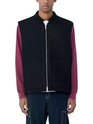 NÒMARYTHM TEXTILE Zip Patch Pocket Vest - Black