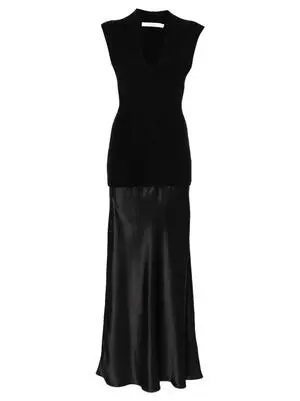 Christopher Esber V-neck Sleeveless Dress - Black