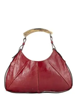Saint Laurent Leather Mombasa Bag - Red