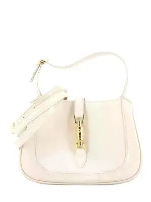 Gucci Jackie 1961 Leather Mini Hobo Bag - White