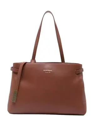 Emporio Armani Leather Shoulder Bag - Brown