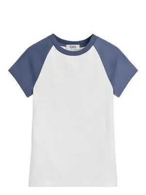 Cos Slim Cotton T-shirt - Blue