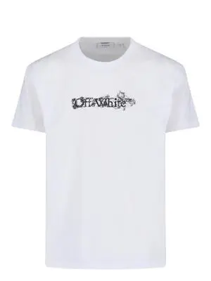 Off-White Flower Skate' T-shirt - White