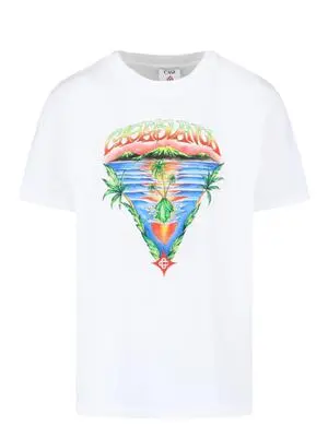 Casablanca Innocence Triangle' T-shirt - White